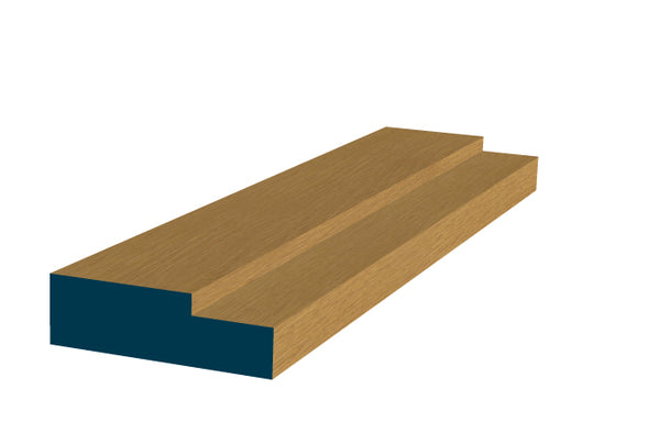 40mm Pre-Varnished Solid White Oak Rebated Door Frame