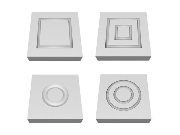 30 x 82mm Pre-Primed Wood Corner Blocks (x4)